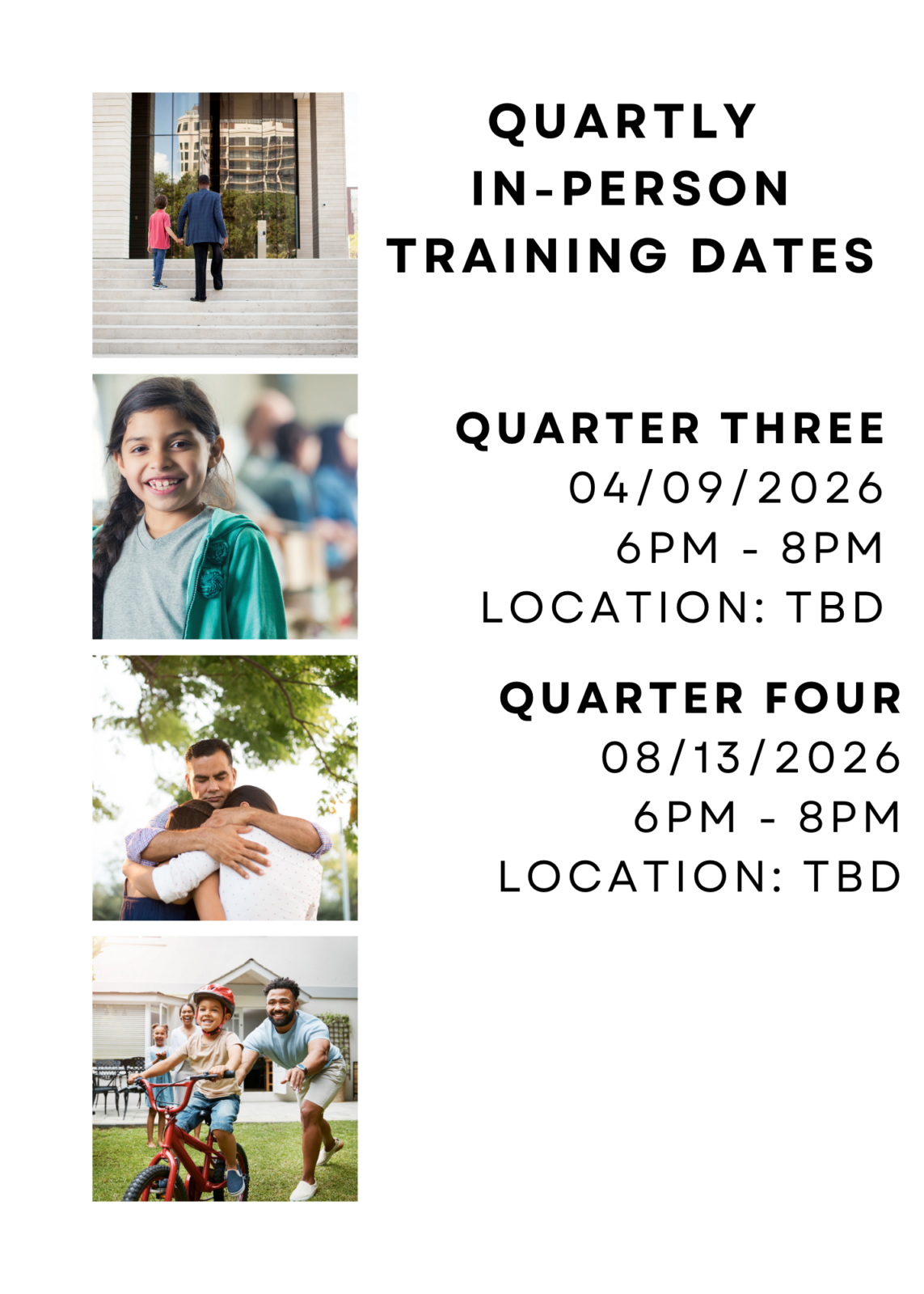 Upcoming Quarterly In-Person Training - CASA of the Permian Basin Area